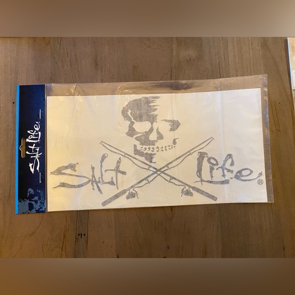 Salt Life | Other | Salt Life 2 Black Skull And Poles Salt Life Decal ...